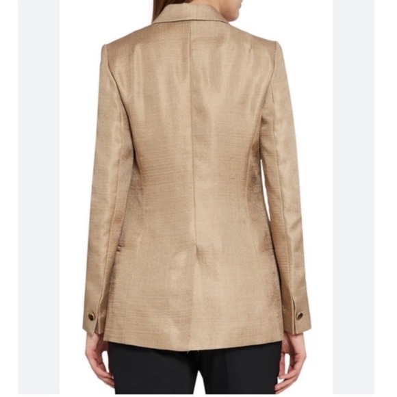Reiss | Jackets & Coats | Reiss Dashelle Satin Lapel Metallic Blazer On ...